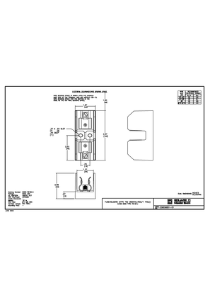 Fuseholders Fuse Block (600VAC/60A/1P) J Fuse CAD | Schneider Electric USA