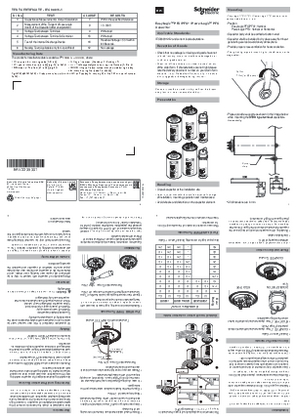 EasyLogic PFC/PFC+ / PowerLogic PFC - Can Capacitor - Instruction Sheet | Schneider Electric