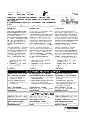 Motor Logic Solid-State Overload Relay Instruction sheet | 슈나이더 일렉트릭