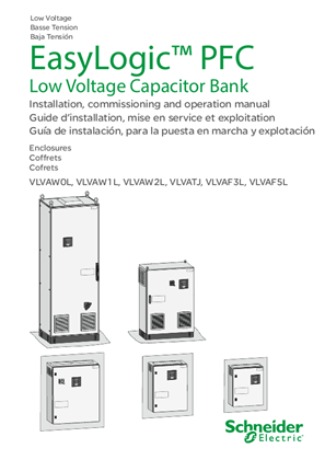 EasyLogic PFC - Low Voltage Capacitor Bank - User Guide(No Polluted) Benutzerhandbuch ...