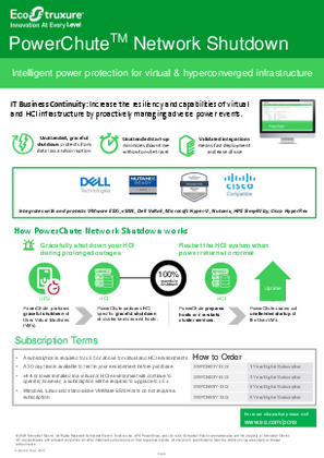 PowerChute™ Network Shutdown Product Brochure | Schneider Electric