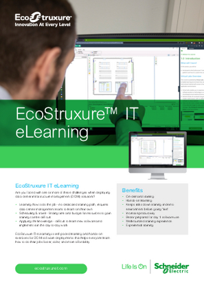 EcoStruxure IT eLearning Brochure | Schneider Electric
