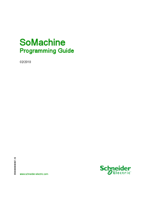SoMachine, Programming Guide | Schneider Electric