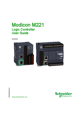 Modicon M221 - Controlador Lógico | Guia de Usuário | Schneider Electric