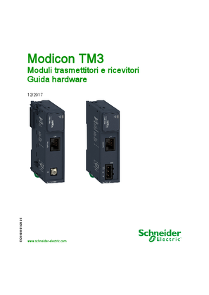 Modicon TM3 - Moduli trasmettitori e ricevitori, Guida hardware ...