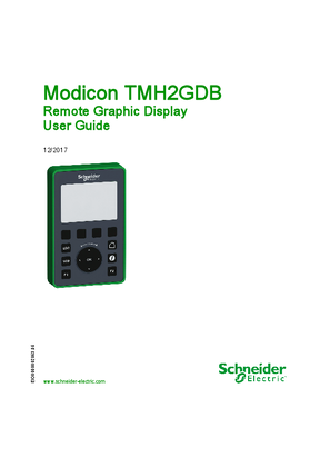 Modicon TMH2GDB - Remote Graphic Display, User Guide - SoMachine Basic ...