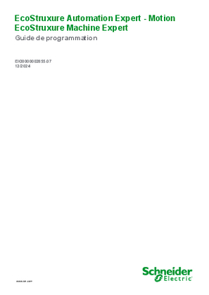 EcoStruxure Automation Expert - Motion, EcoStruxure Machine Expert ...