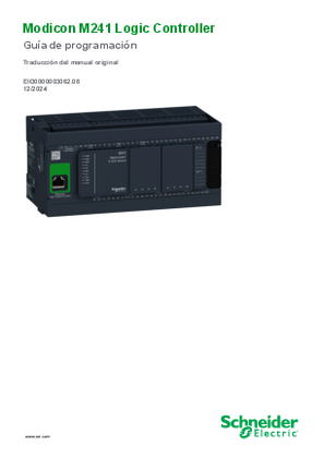 Modicon M241 Logic Controller, Guía de programación | Schneider Electric