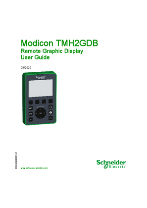 Modicon TMH2GDB - Remote Graphic Display, User Guide | Schneider Electric