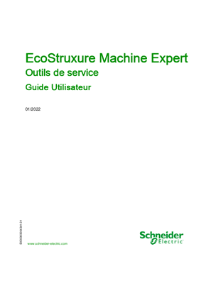 EcoStruxure Machine Expert - Outils de service, Guide Utilisateur ...
