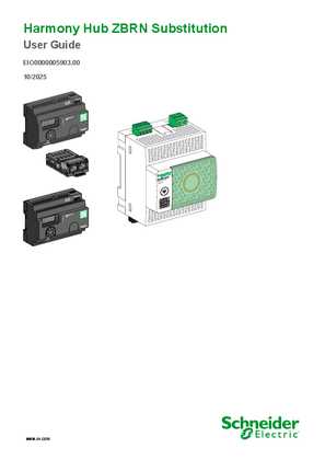 Harmony Hub ZBRN Substitution, User Guide | Schneider Electric