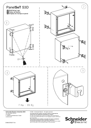 PanelSeT S3D - Pattes de fixation | Schneider Electric