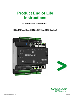 SCADAPack Smart RTUs ( 570 and 575 Series ) End of Life Information ...
