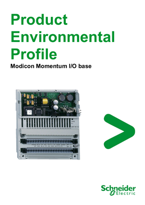 Modicon Momentum I/O base, Product Environmental Profile Environmental ...