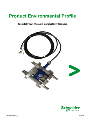Toroidal Flow-Through Conductivity Sensors, Product Environmental ...