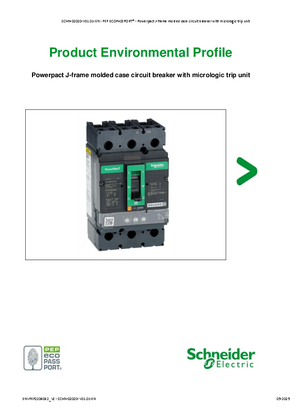 PowerPact J-frame Molded Case Circuit Breaker with Micrologic™ Trip ...