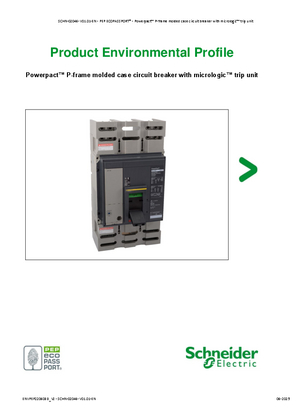 PowerPact™ P-Frame Molded Case Circuit Breaker with Micrologic™ Trip ...