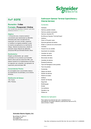 EcoStruxure Operator Terminal Expert (Motion y Ethernet Services ...