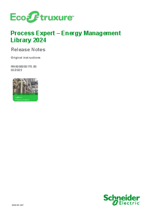 EcoStruxure Process Expert – Energy Management Library 2024 | Schneider ...