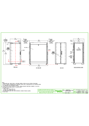 ER6402-Easy Rack 24U 600mm W x 1000mm D with side panels Maßzeichnung ...