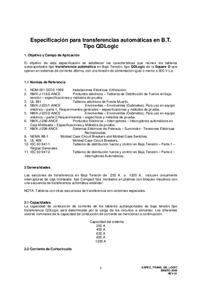 Transferencias automáticas en B.T. Tipo QDLogic | Schneider Electric