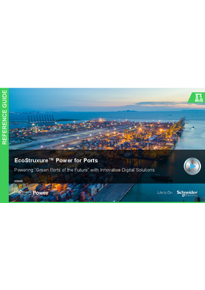 EcoStruxure Power for Ports - Reference Guide | Schneider Electric