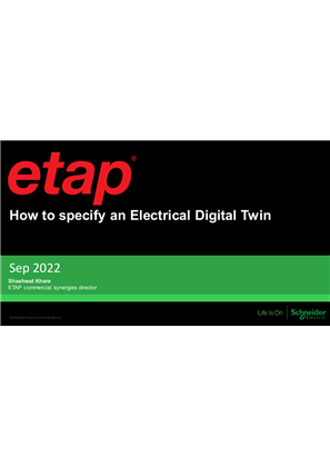 ETAP specification guides v5 | Schneider Electric
