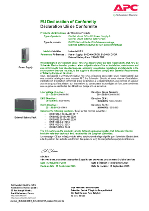 EU DoC BVS240XDPDR, BVS480XDPDR, XB005XPDR Declaration of conformity ...