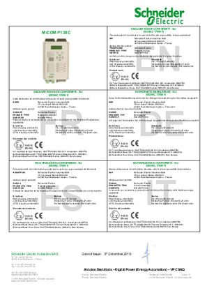 EU_DoC_MiCOM_P130C_ATEX_2019_12_03 | Schneider Electric