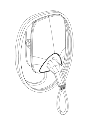 EVlink Home Smart with cable - 2DD CAD | Schneider Electric