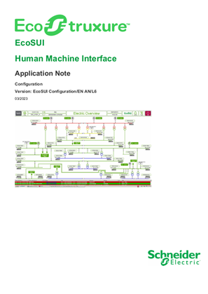 EcoSUI Human Machine Interface Configuration | Schneider Electric
