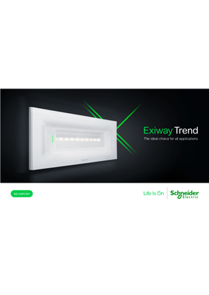 Exiway Treend - Brochure - LEES DPV 134 AI EN | Schneider Electric