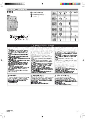 Instruction sheet - Multi9 PRD1 75r T1 Surge Protective Device ...