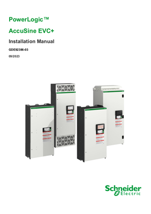 PowerLogic™ AccuSine EVC+ Installation Manual | Schneider Electric