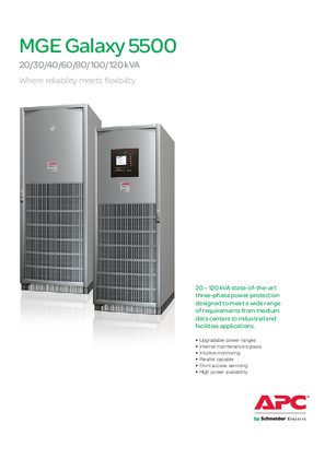 Galaxy 5500 Brochure | Schneider Electric