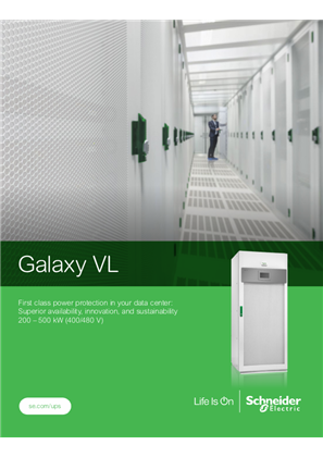 Galaxy VL 200-500 KW (400/800V) Promocional | Schneider Electric