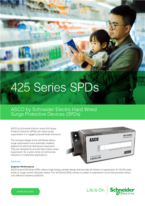 ASCO by Schneider Electric Hard Wired Surge Protective Devices (SPDs ...