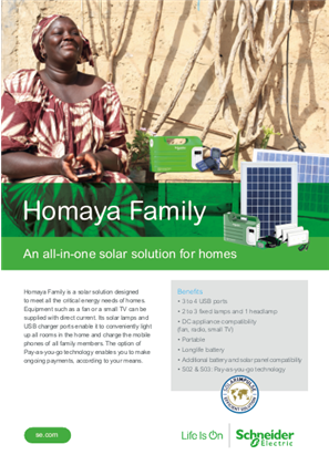 Homaya Family - Technical Leaflet | Schneider Electric