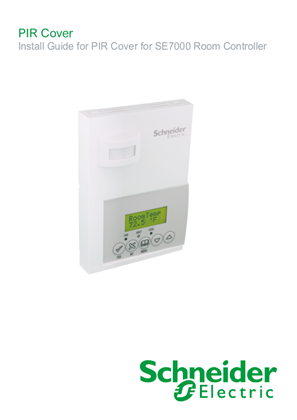 SE7000 PIR Cover Install Hướng dẫn sử dụng | Tải Schneider Electric