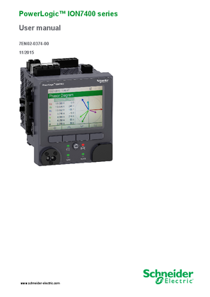 Manual do ION7400 | Schneider Electric