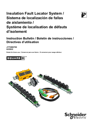 Medical Products Insulation Fault Locator System User Guide | Schneider ...