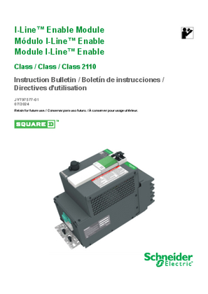 I-Line Enable Module Instruction Bulletin | Schneider Electric