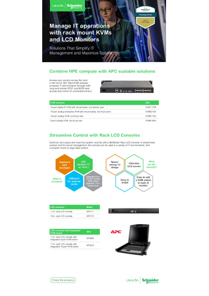 Manage IT operations with rack mount KVMs and LCD Monitors | Schneider ...