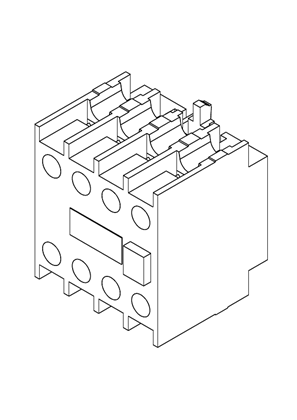 TeSys Deca block 2NO and 2NC Robust Diagramas CAD | Schneider Electric