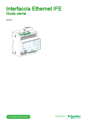 Guida utente IFE | Schneider Electric