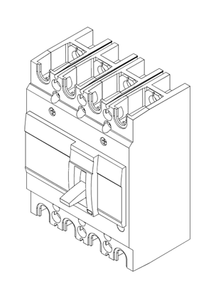 CVS100BS TM100D 4P3D circuit breaker | Schneider Electric