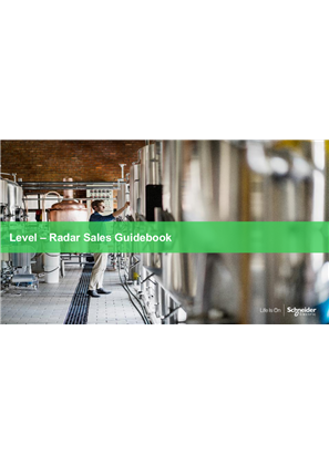 Level Radar Sales Guidebook | Schneider Electric
