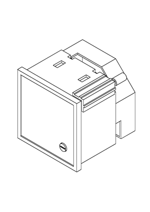 AMMETER 72X72 3IN WITHOUT DIAL - 3D CAD | Schneider Electric