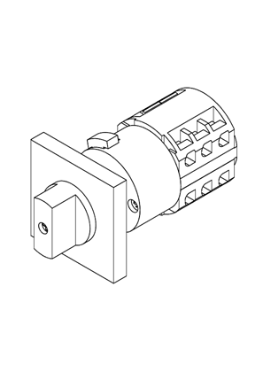 SELECTOR SWITCH CMV 7 POSITIONS - 3D CAD Diagramas CAD | Schneider Electric