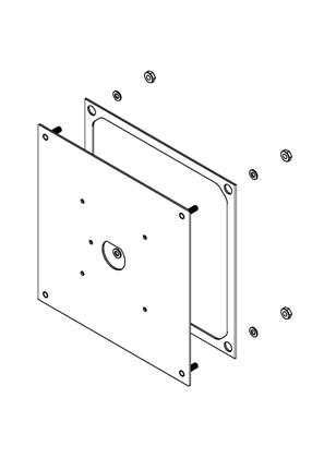 PowerLogic - ION9000 retrofit mounting adapter kit from ION7650/7550 ...